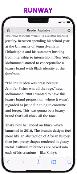 The Story Behind: Runway